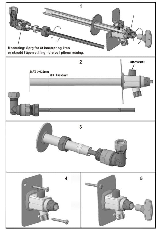 Pris frostfri utekran – Integrert kjokkenet