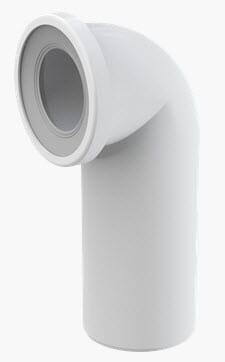 WC bend 90 grader EcoBad - BAD OG HYTTE